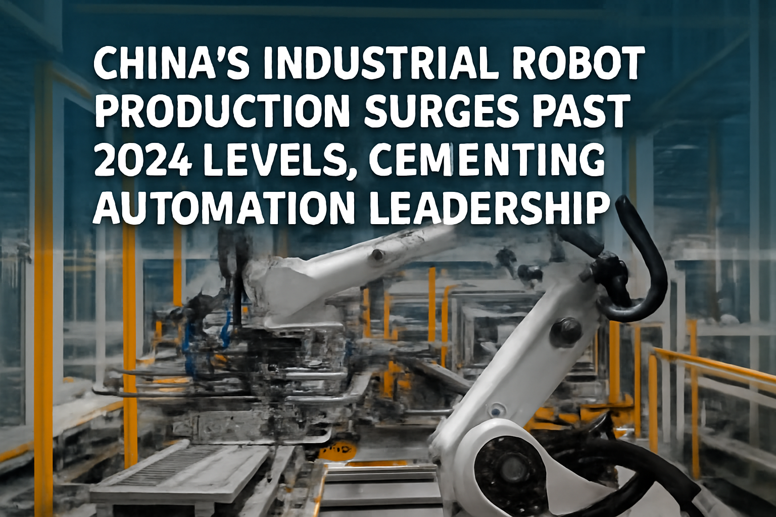 China’s Industrial Robot Production Surges Past 2024 Levels, Cementing ...